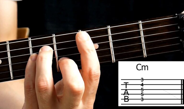 Cm Guitar Chord: 16 ways to play a C minor - Music Is Our Weapon